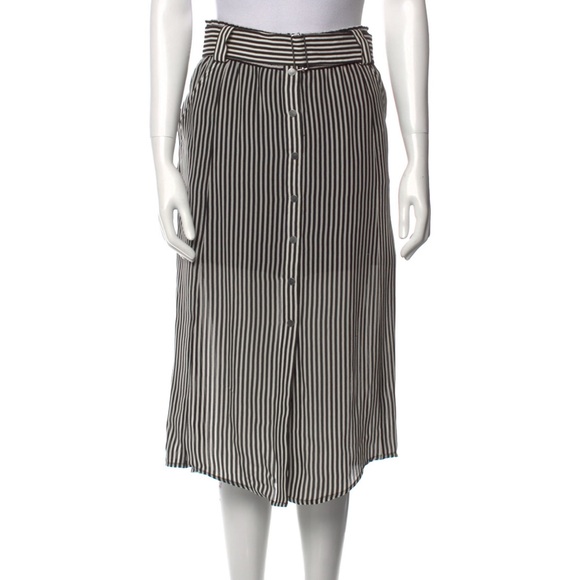 A.L.C. | Skirts | Alc Stripped Midi Skirt | Poshmark